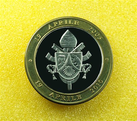 01612 Vatikanische Medaille 2010 Papst Benedikt XVI 34mm Gold Etsy