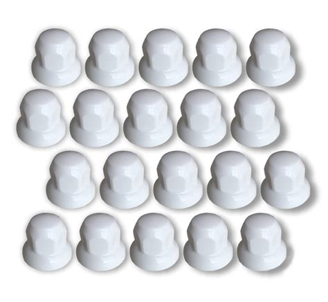 Wheel Nut Caps 32mm White Joostshop