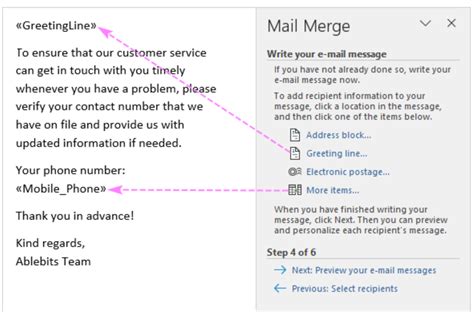 Mail Merge With Outlook In Send Personalized Emails