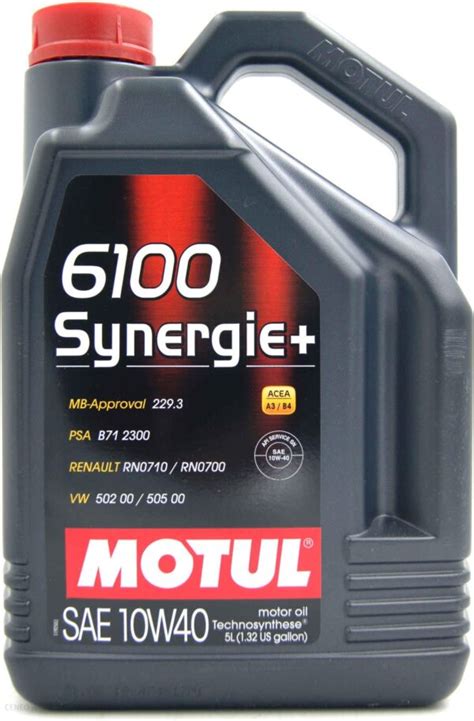 Motul 6100 SYNERGIE+ PLUS 10W40 10W40 5L – Bez nauki