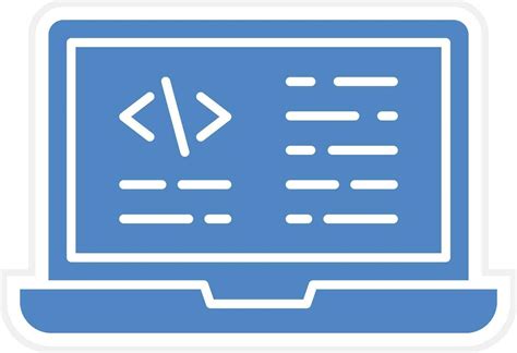 Laptop Coding Vector Icon 31872775 Vector Art At Vecteezy