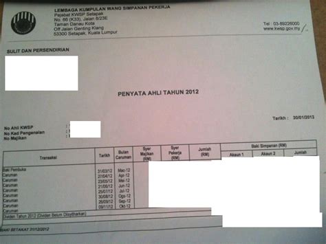 A Growing Teenager Diary Malaysia How To Check Kwsp Account Number