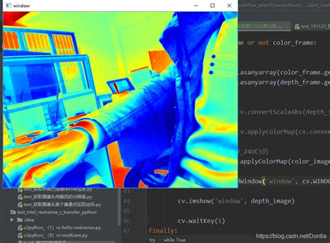 Python Opencv Cvapplycolormap函数（颜色映射）colormaptypes【将intel Realsense D435深度图的黑白图映射为彩色图】 Csdn博客