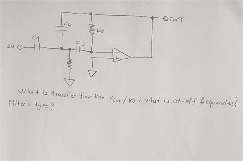 Solved What Is Transfer Function Vout Vin What Is Cut Ioff Chegg