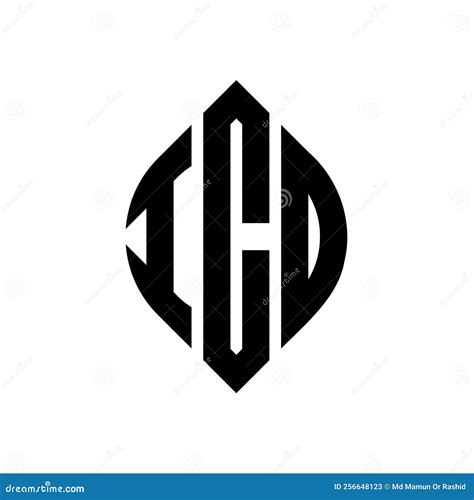 Ico Circle Letter Logo Design With Circle And Ellipse Shape Ico Ellipse Letters With
