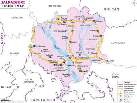 Jalpaiguri District Map