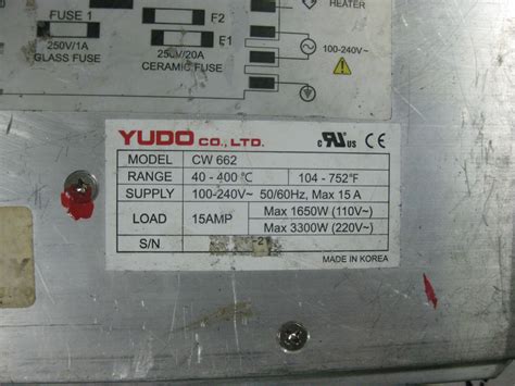 Jess Repair Service In Malaysia Repair Yudo Temperature Controller Cw