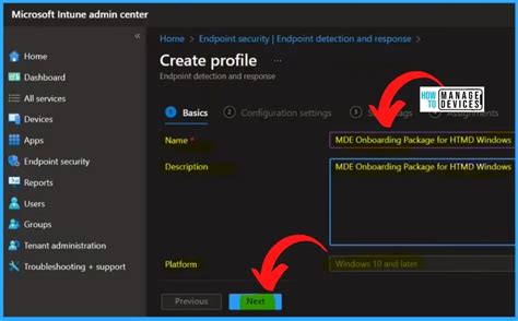 Microsoft Defender For Endpoint Onboarding Process Using Intune Htmd Blog