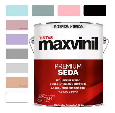 Tinta Acrílica Toque De Seda Maxvinil 3 2 Litros Frete grátis