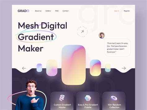 Grado Gradient Maker Website By Shafiqul Islam 🌱 For Qclay On Dribbble