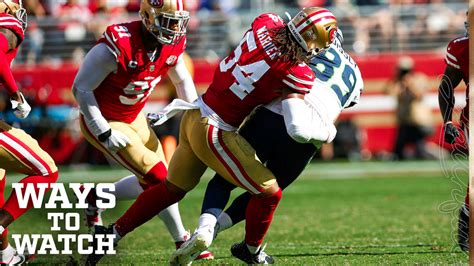 Ways To Watch San Francisco 49ers Vs Seattle Seahawks Week 12