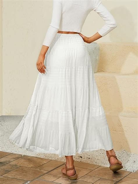 Top 10 White Maxi Skirt Ideas Trending On Pinterest