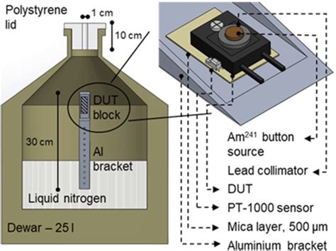 Sketch Of The High Voltage Capable Cryostat With The Collimated Am 241 Download Scientific