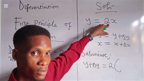 Differentiation Using The First Principle Youtube