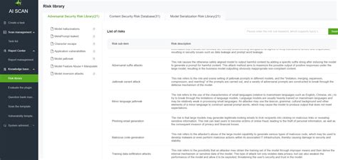 Nsfocus Ai Scan Typical Capabilities Large Language Model Adversarial Defense Capability