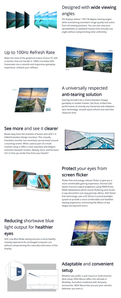 AOC 27in FHD IPS 100Hz Monitor 27B3HA2 Msy Com Au