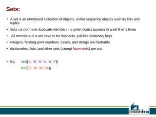 Sets In Python ODP