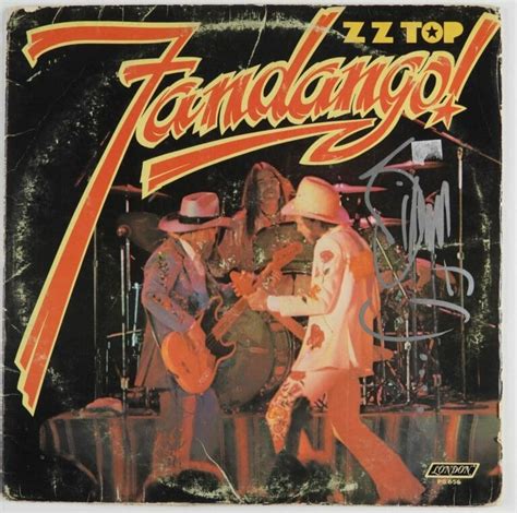 Zz Top Billy Gibbons Signed Jsa Autograph Album Record Vinyl Fandango