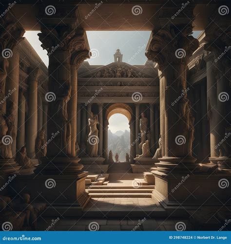 Antiguo Imperio Romano Aigeneratet Stock De Ilustración Ilustración