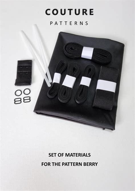 Set Of Materials For Pattern Berry Couture Lingerie
