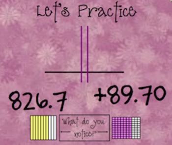 Adding Decimals By Nicole Burton Teachers Pay Teachers