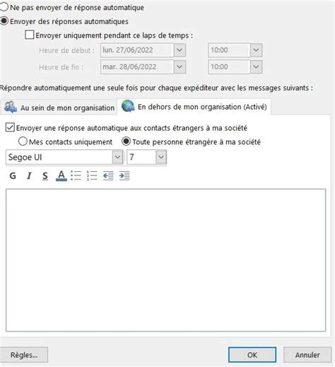 Vacances Comment Programmer Un Message D Absence Sur Outlook Hellowork