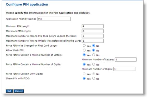 Configuring A Pin Application Activid Cms Hid Global