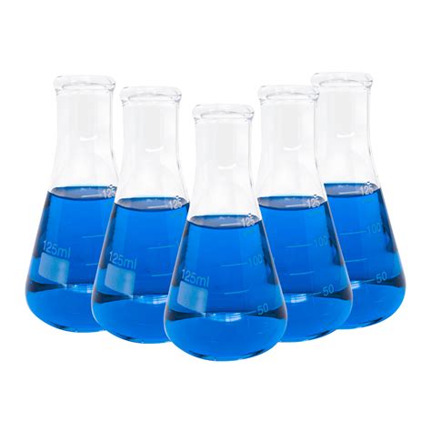 Erlenmeyer Graduado Boca Estreita Vidro Borossilicato 3 3 125mL Caixa