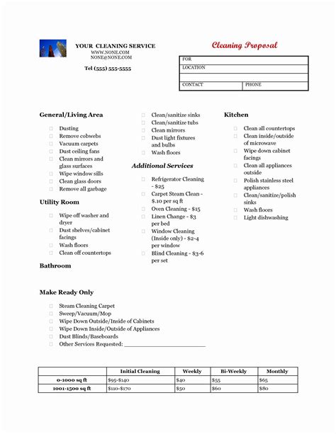Cleaning Service Business Proposal Template