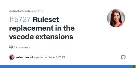Ruleset Replacement In The Vscode Extensions · Issue 5727 · Dotnet