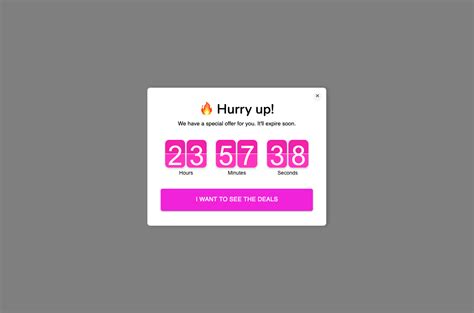 Countdown Popup App Webflow Apps Integrations