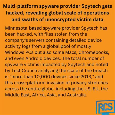 Reno Computer Services Llc On Linkedin Multi Platform Spyware Provider Spytech Gets Hacked