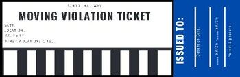 School Hallway Moving Violation Speeding Ticket By Adrienne F TPT