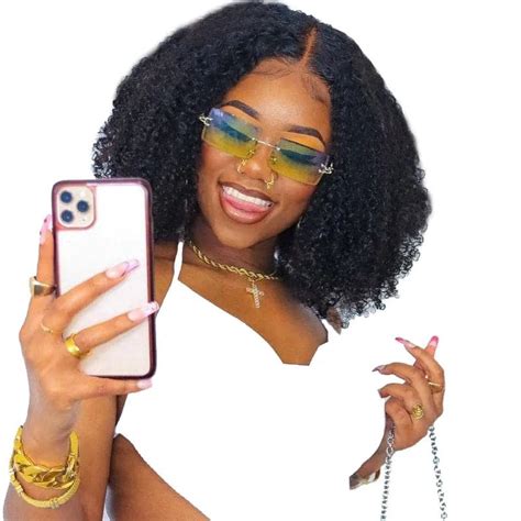 Multi Textured Kinky 5x5 Lace Closure Wig For Type 3 4a Hair Ywigs