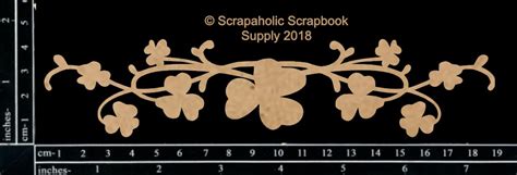 Shamrock Scroll Scrapaholics Wholesale Laser Cut Chipboard Designs