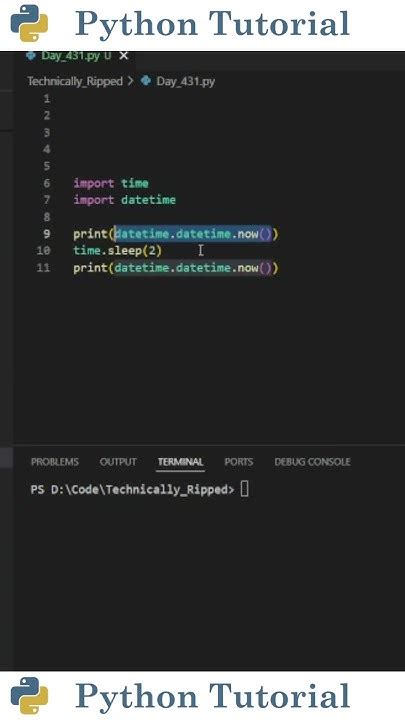 Pausing Your Python Script Python Tutorial Youtube