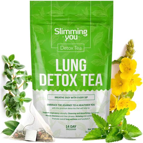 Lung Detox Tea Mullein Tea Bags For Lungs Cleanse And