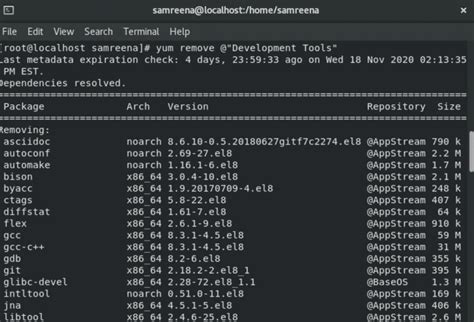 How To Uninstall Programs From Centos 8 Linuxways