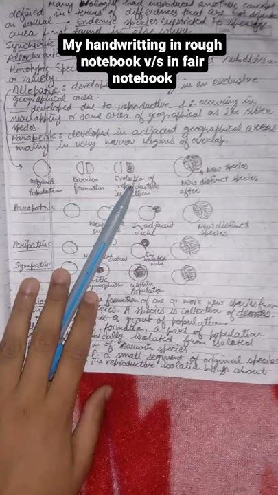 My Handwritting In Rough Notebook Vs In Fair Notebook