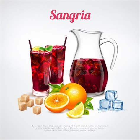 Cocktails Realistic Poster Stock Vector Illustration Of Drink 113126212