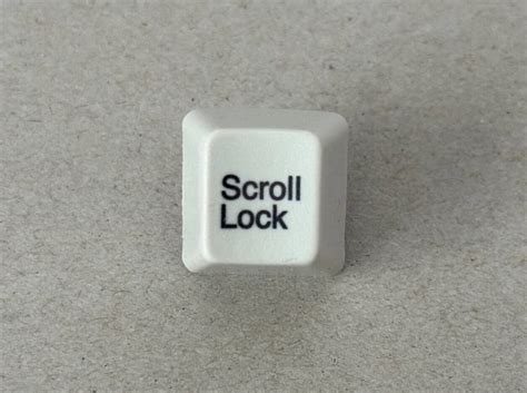 Pearl Scroll Lock For Ibm Model M Keyboard Key Cap Wblack Text Unicomp