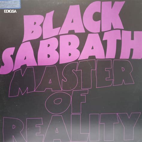 BLACK SABBATH MASTER OF REALITY