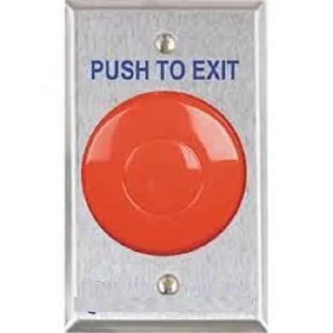 SS Body Exit Button SEK Mushroom Single Pole Momentary Type Push Button At Rs Piece