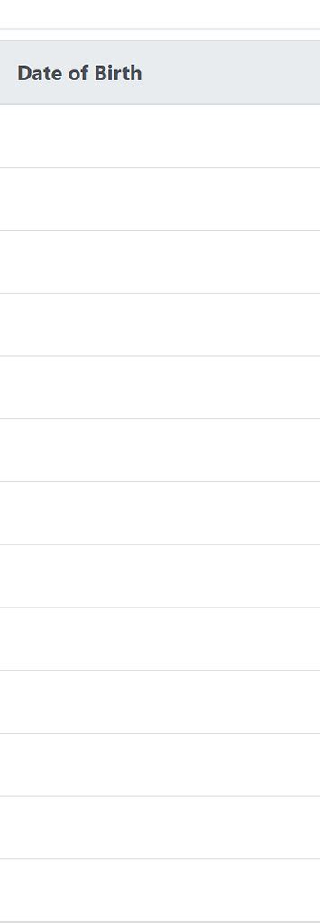 Recent Patients Tab Has Empty Date Of Birth Column Support OpenEMR