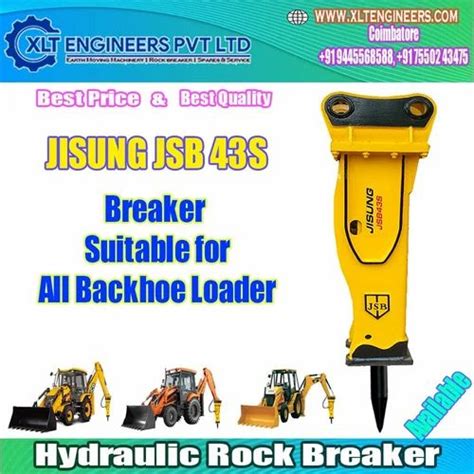 Jsb 43s Hydraulic Rock Breaker 75 Mm Tool Diameter At Best Price In