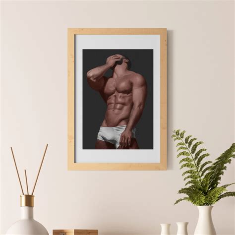 Male Physique Masculine Beauty Male Figure Drawing LGBTQ Art Prints Gay Art Posters