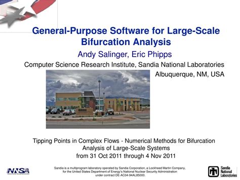 Ppt General Purpose Software For Large Scale Bifurcation Analysis