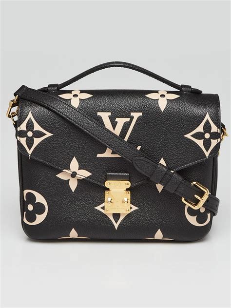 Louis Vuitton Bi Color Giant Monogram Empreinte Pochette Metis Bag