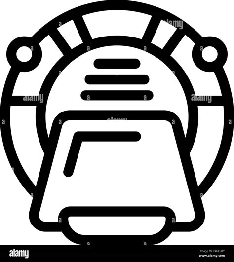 Magnetic Resonance Imaging Scanner Showing Human Head Scan Results Medical Examination And