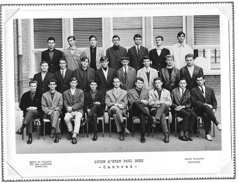 Photo De Classe Terminale T Maths Et Technique Année Scolaire 1965